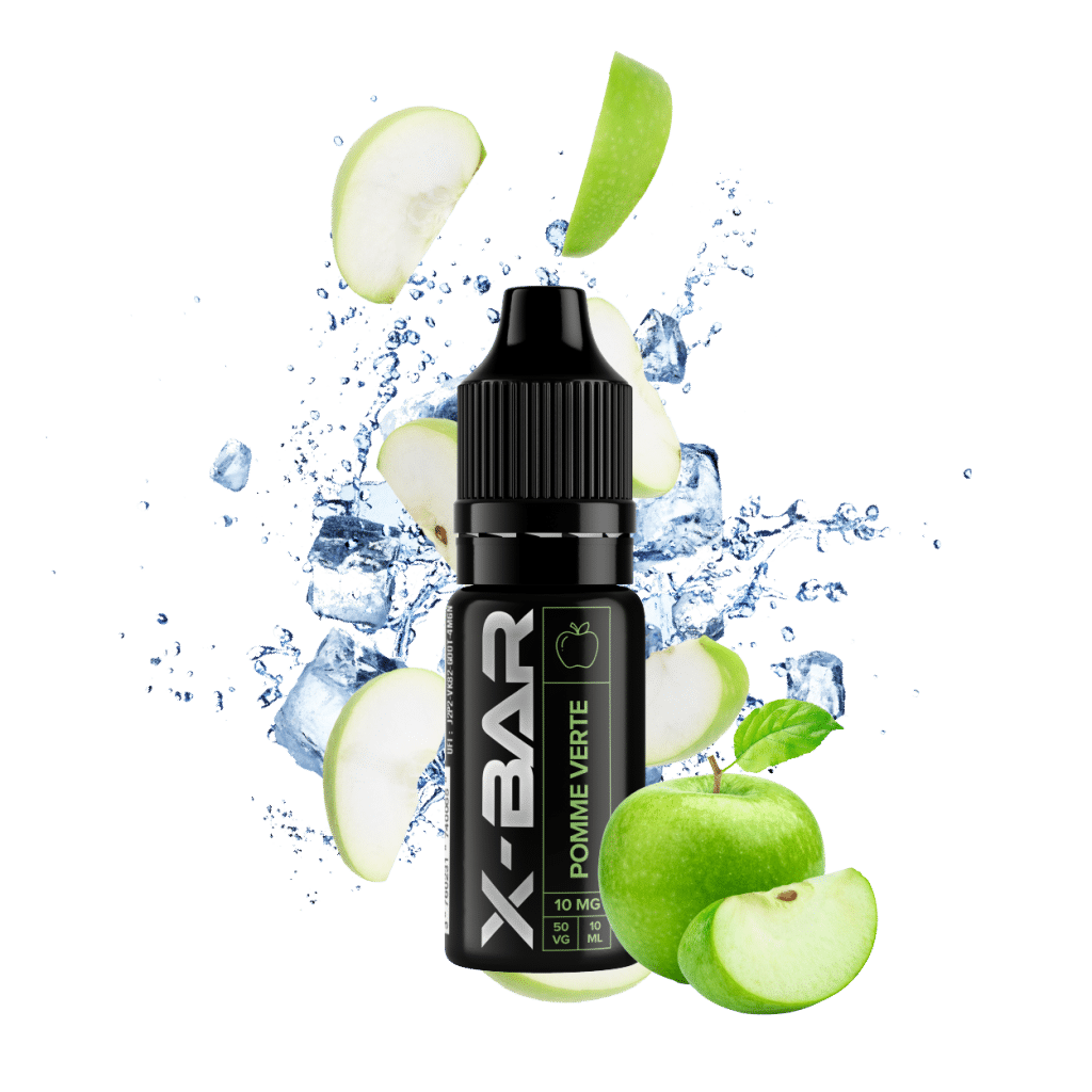 E-liquid 10ml Green Apple - X-Bar - Official Online Shop